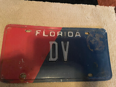 1970s Florida DV License Plate | eBay