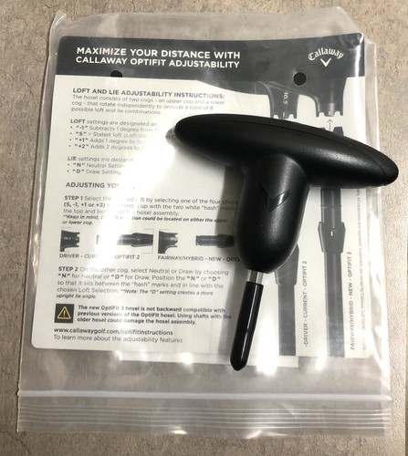 CALLAWAY Driver Torque Wrench Optifit w/Guide NEW Golf Club Adjuster | eBay