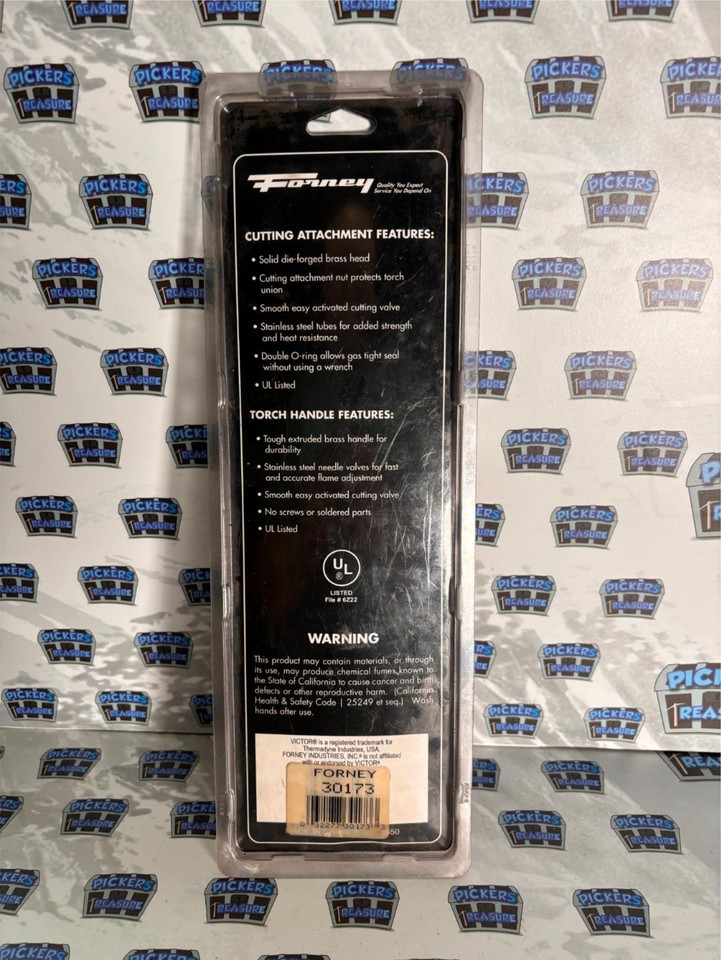 Forney Welding Torch Handle with Check Valves VTHM-22 New in Package | eBay