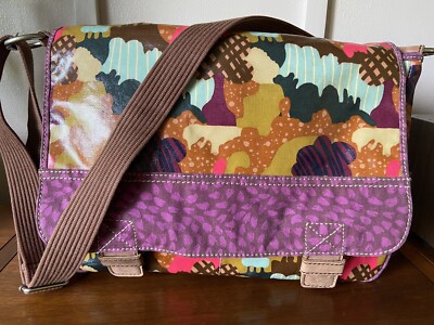 Fossil Key-Per Messenger Crossbody Bag Fall Floral Key Designer ...