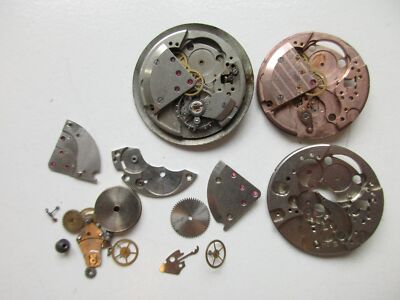 ETA cal. 2391 Swiss incomplete watch movements (3 pcs) - for use of ...