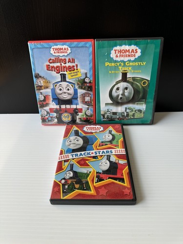 Lot of 3 Thomas & Friends DVD’s Track Stars, Calling All Engines, Percy ...