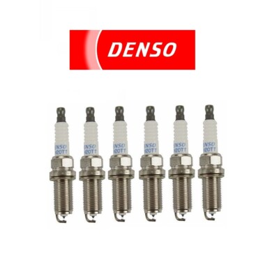 Set of 6 Spark Plug Denso PKH20TT for Honda Lexus Nissan Subaru Suzuki ...