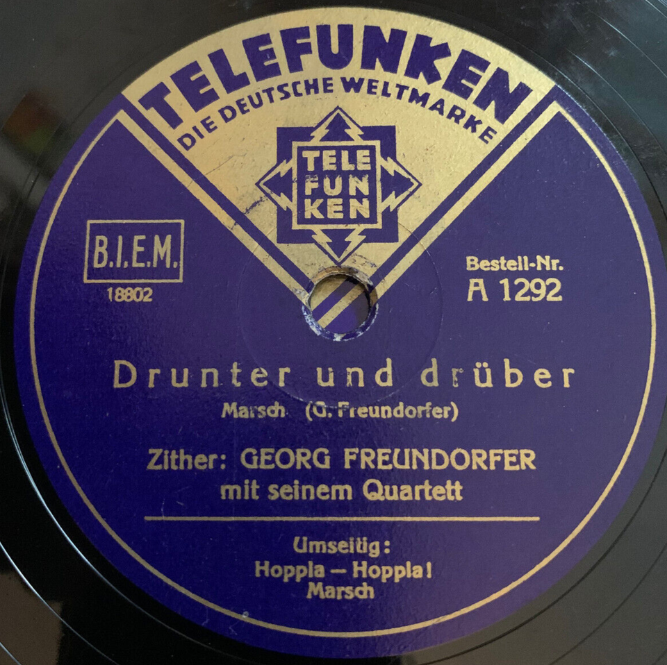 Georg Freundorfer with his Quartet ~ Telefunken ~ 78 RPM | eBay
