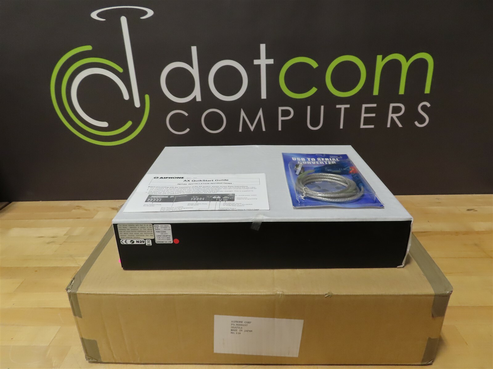 Aiphone AX-084C Central Exchange Unit 8-Door Master AX Video Intercom ...