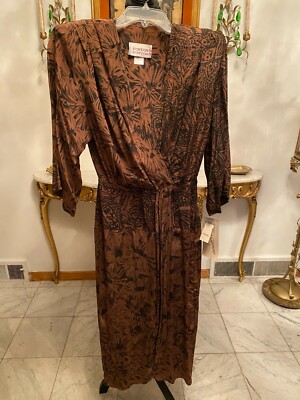 Vintage Barbara Barbara Multicolored Multi-Print Dress | eBay