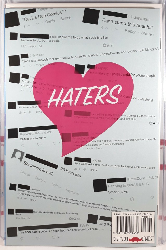 🔴🔥 ALEXANDRIA OCASIO CORTEZ #1 GALAXY OF COMICS VARIANT AOC NYC New ...