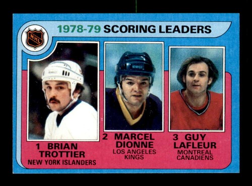 1979 Topps #3 Bryan Trottier/Marcel Dionne/Guy Lafleur League Leader ...
