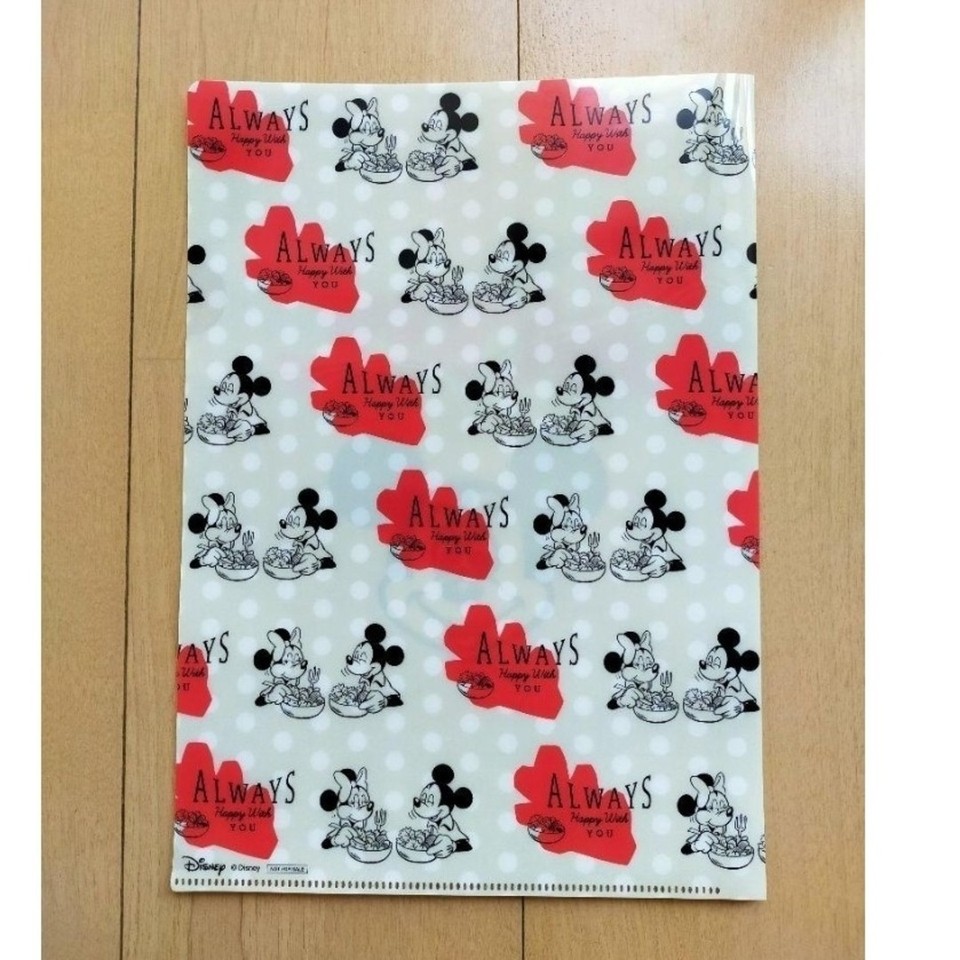 A4 Clear File Disney Mickey Zexy Appendix Seven Limited | eBay