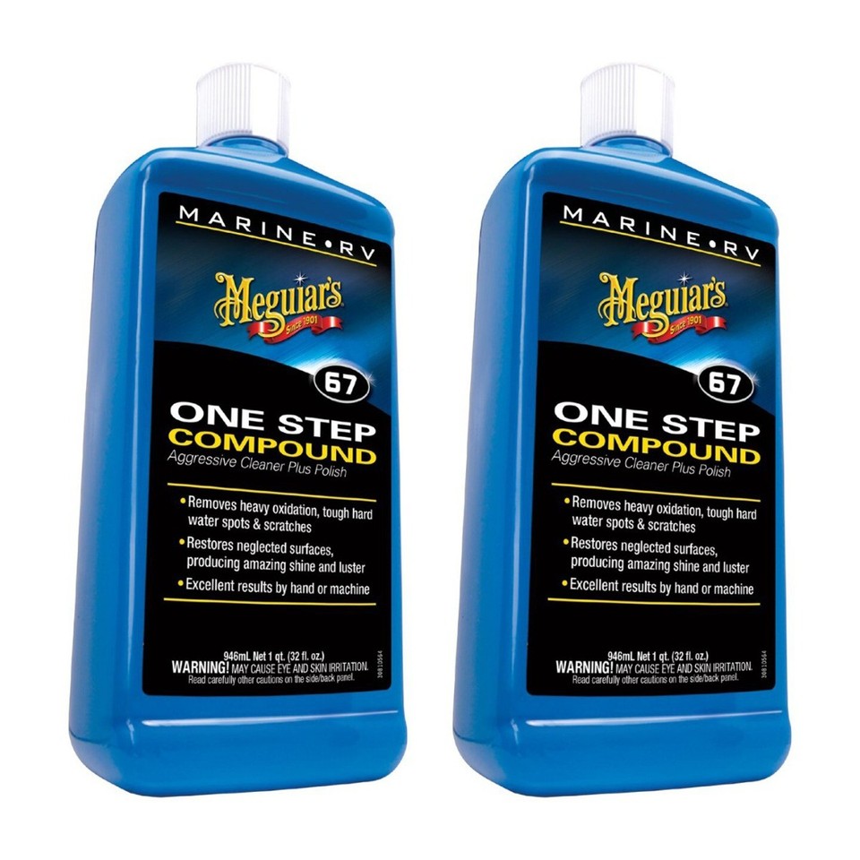 Meguiar's M6732 Marine One-Step Gel Coat Restoration Compound 32 oz (2 ...
