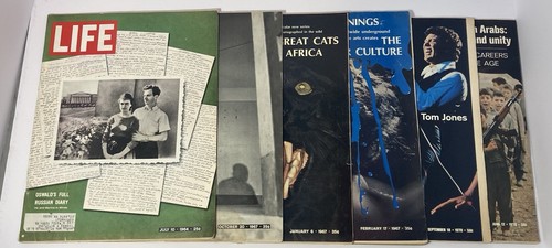 Life Magazine: Random Lot of 36 Magazines from 1960s/early 70s, Very ...