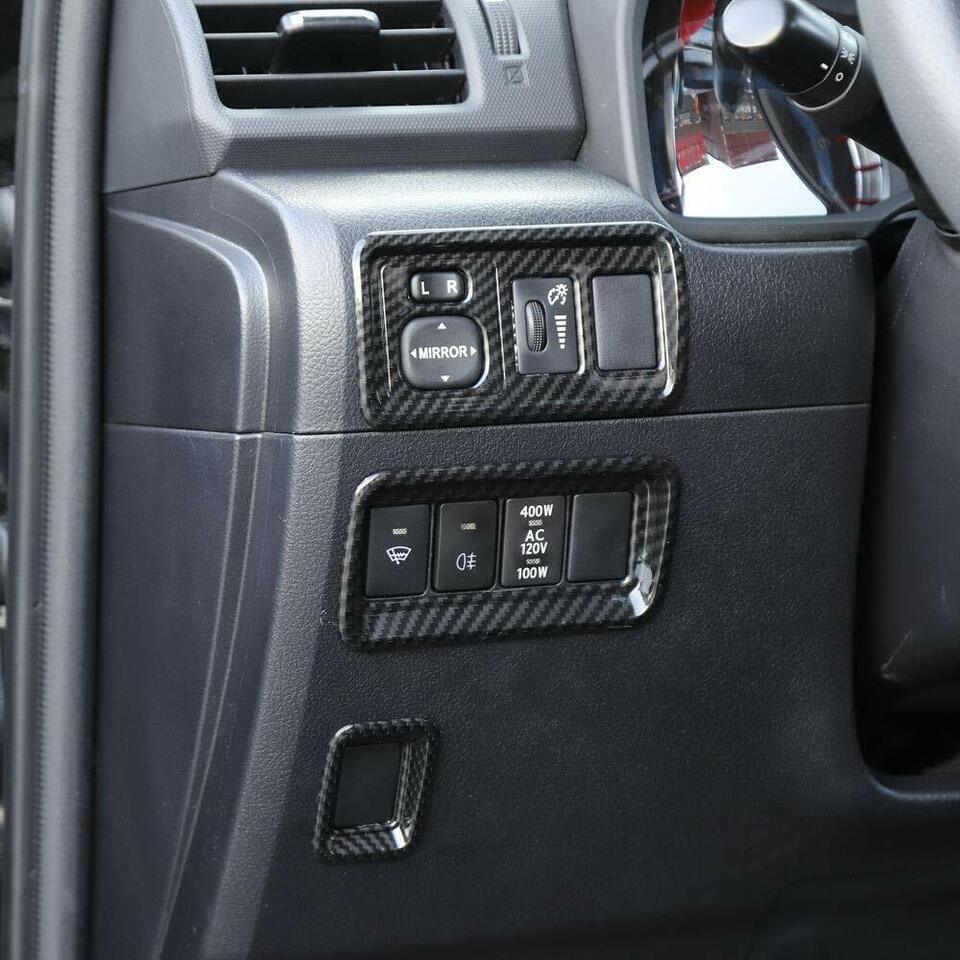 Carbon Fiber Center Console Dash Cover Trims for 4Runner 2010-2019 ...