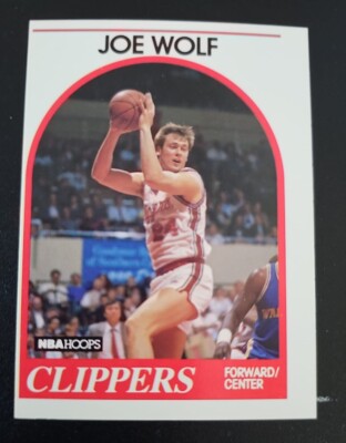 JOE WOLF basketball card 1989-90 NBA Hoops #173 Los Angeles Clippers RC ...