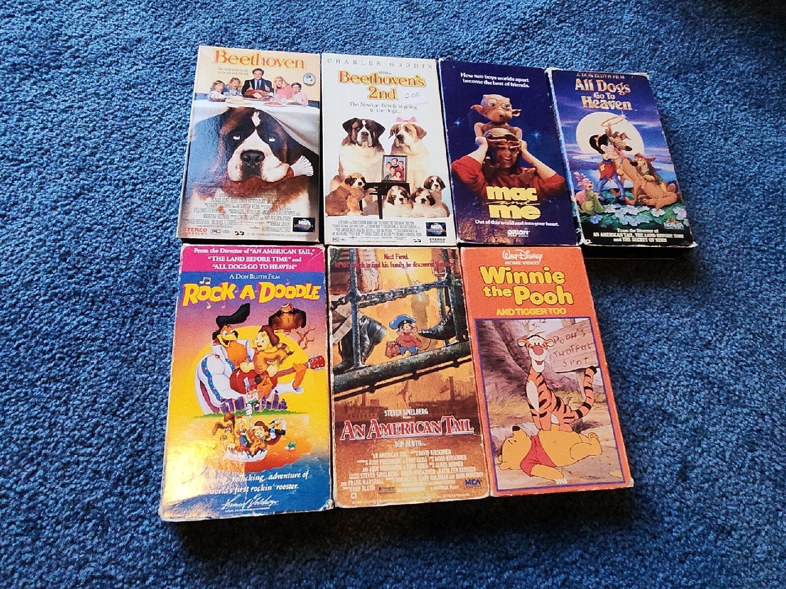 Rock-A-Doodle (VHS, 1999) Winnie The Pooh Beethoven 7 Movies ...