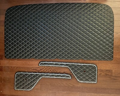 Custom Headliner door panel inserts 73-79 Ford Truck Blk Diamond white ...