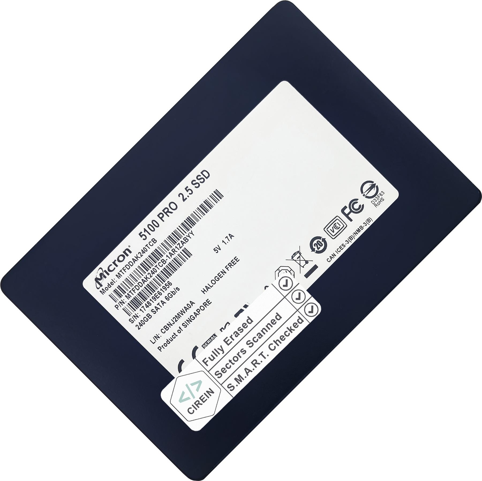 Micron/Crucial 128GB 256GB 480GB 512GB 1TB 2.5" SATA Solid State Drive ...