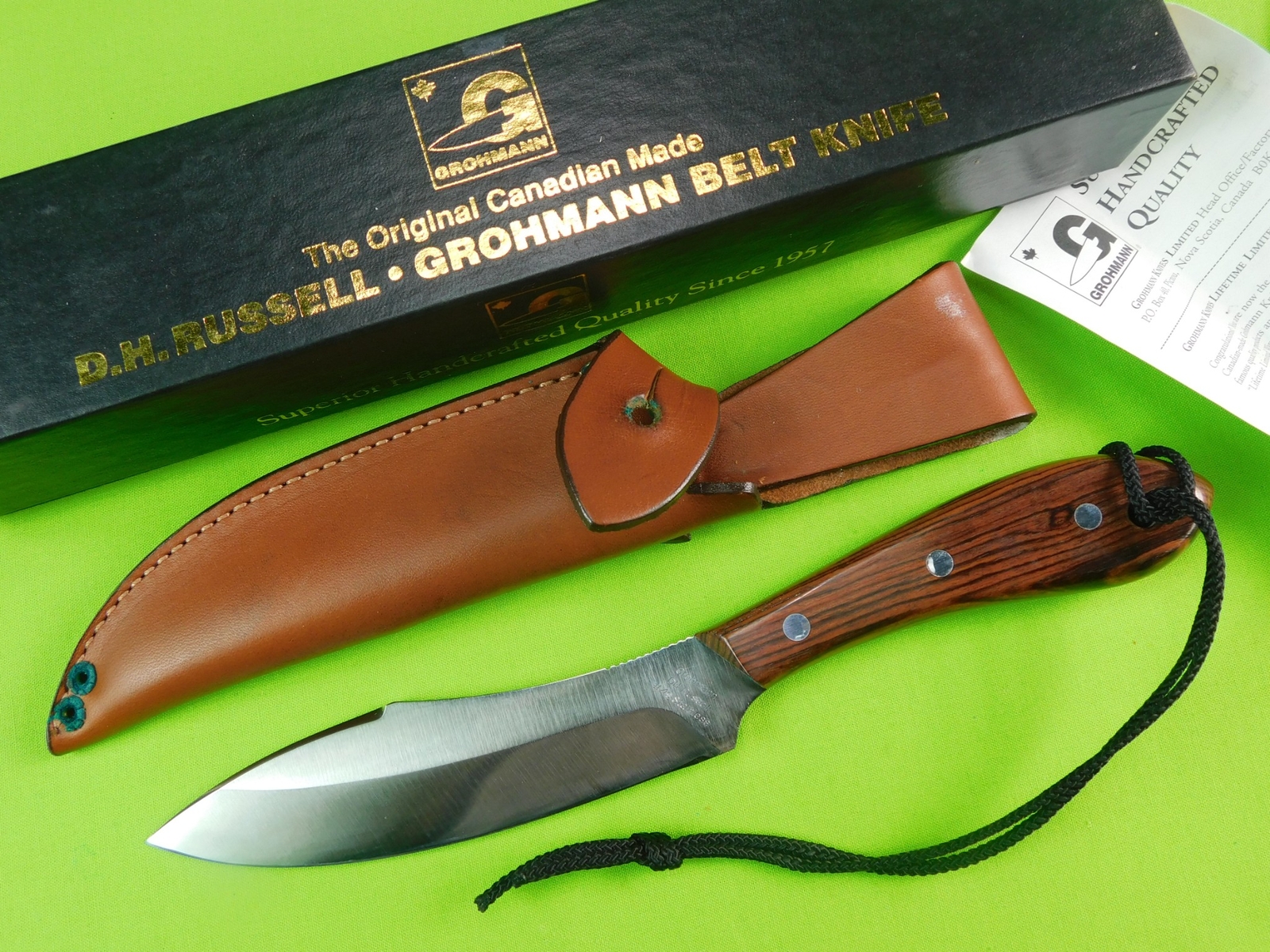 Grohmann DH Russell Canada Belt Hunting Knife w/ Sheath | eBay