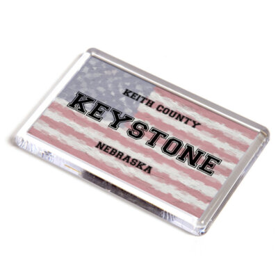 FRIDGE MAGNET - Keystone - Keith, Nebraska - USA Flag | eBay UK