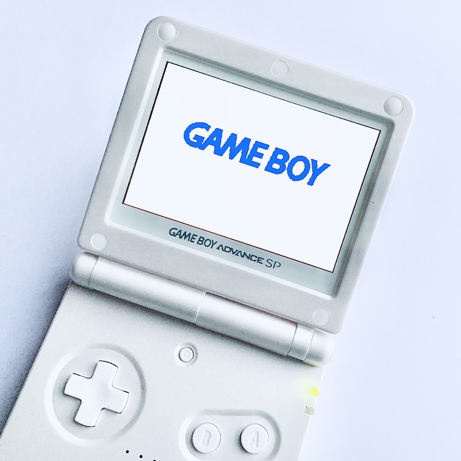 NEW V5 STUNNING ALL WHITE GAME BOY ADVANCE SP WHITE SCREEN IPS BACKLIT ...