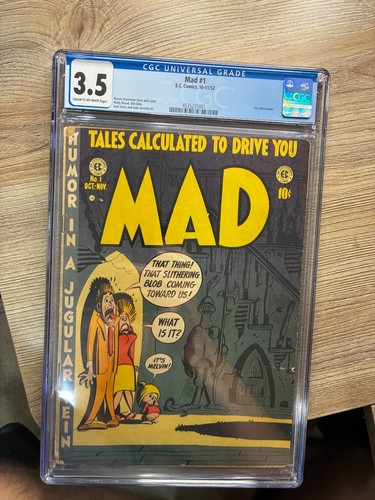 EC Comics MAD (Magazine) #1 CGC 3.5 1952 William Gaines Kurtzman GRAIL ...