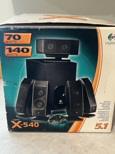 Logitech X-540 5.1 Surround Sound Speaker System - Open Box | eBay