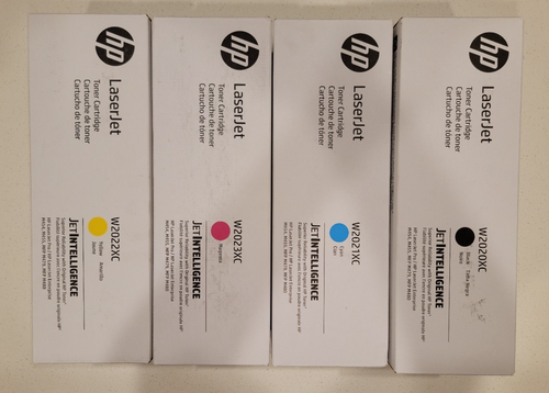 Genuine HP 414X Full CMYK High Yield Toner Set W2020XC W2021XC W2022XC ...