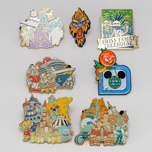 DISNEY D23 TRADING PIN LOT OF 7: Global Parks Around the World, and ...