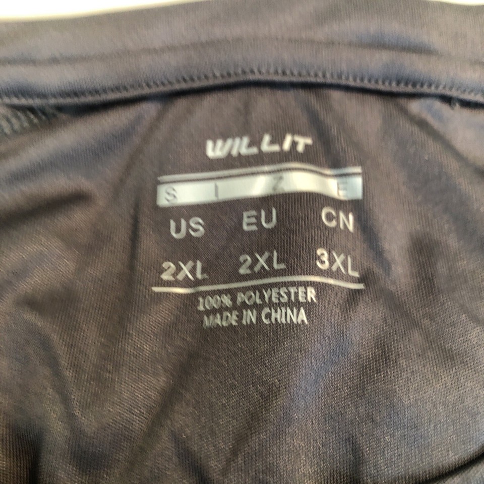 Willit Men's Sun Protection UPF 50+ Long Sleeve T-Shirt Grey 2XL | eBay