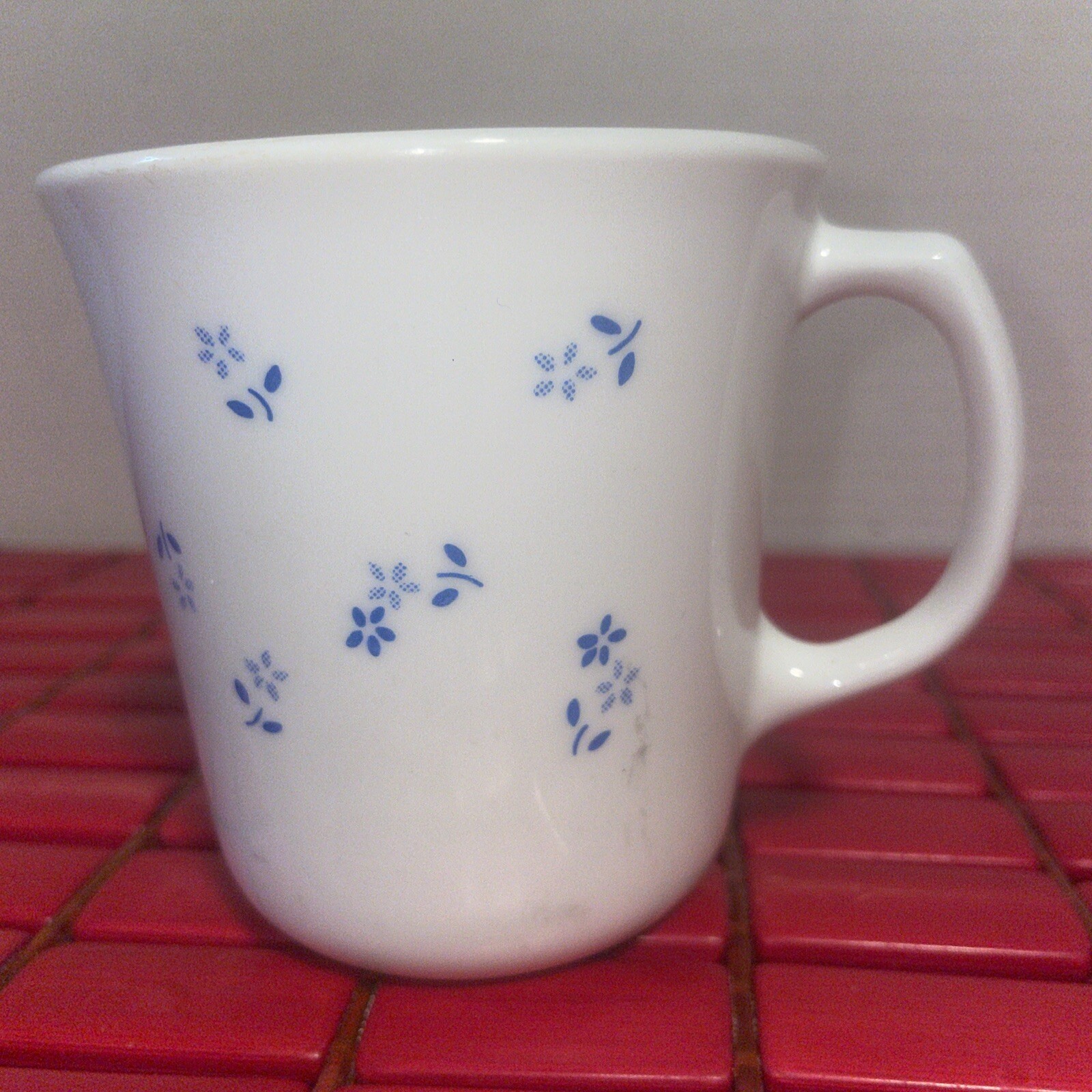 Corning Ware (Corelle)Provincial Blue Tiny Flowers Coffee Mugs Tea Cup ...