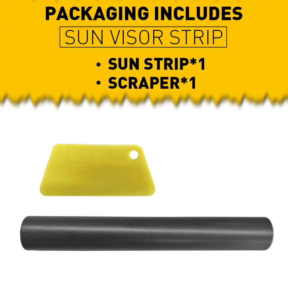 Sun Visor Strip Windshield Banner Vinyl Long Lasting Blank Decal matte ...