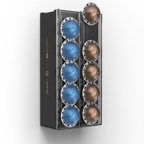 Nespresso Vertuo Pod Holder (10 Pod + 2 Boxes) Storage for Under ...