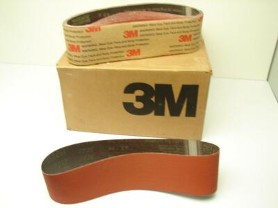 3M 777F 80YF Regalite Polycut Resin Bond Cloth Belt Sander Grade 4" x ...