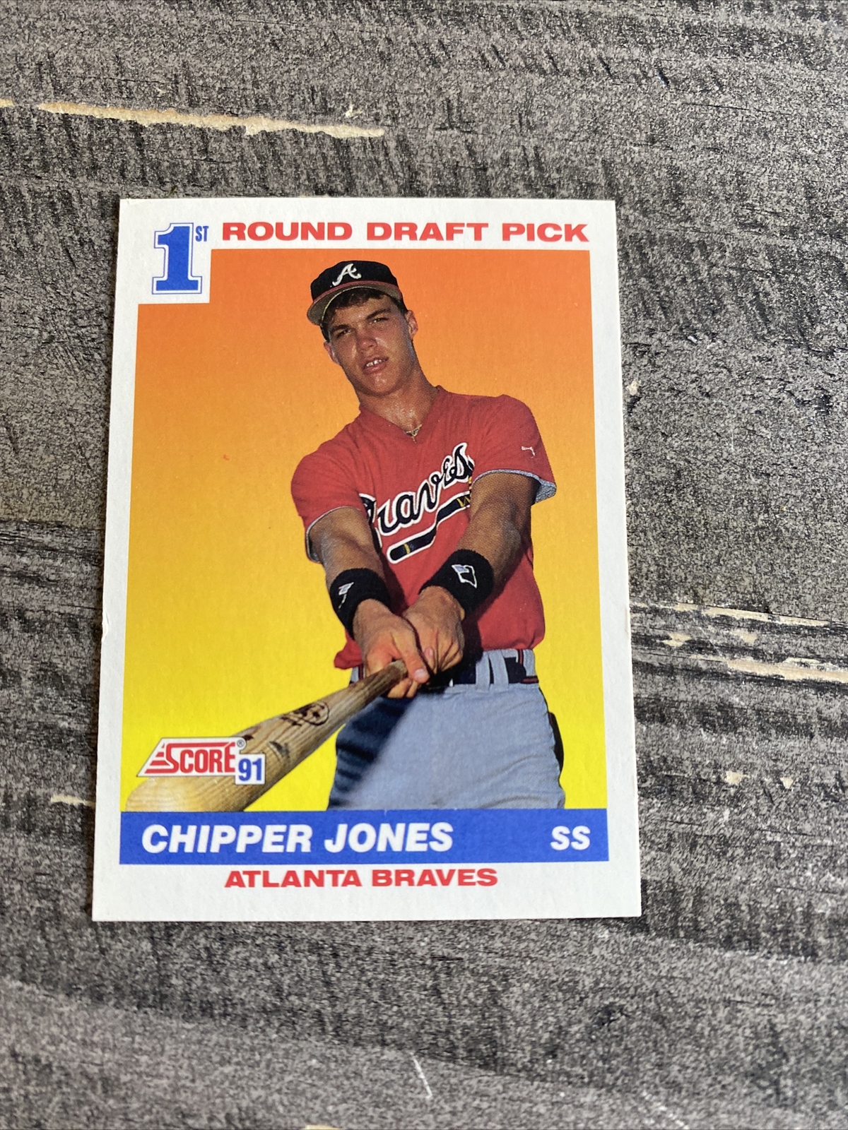 1991 Score RC #671 Chipper Jones Rookie Card Atlanta Braves | eBay