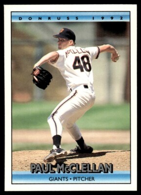1992 Donruss #700 Paul McClellan San Francisco Giants | eBay
