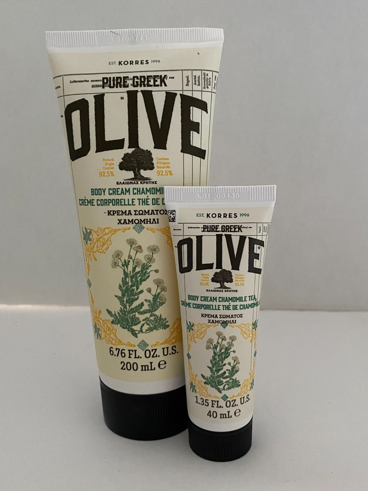 Korres Pure Greek Olive Body Cream Collection, Chamomile Tea, 6.76 & 1 ...