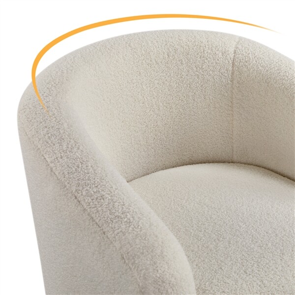 Tub Chair Armchair Boucle Club Chair for Living Room Dining Room ...