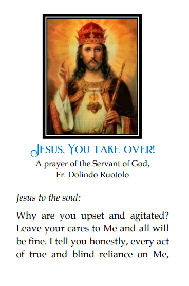 Jesus, You Take Over: Prayers for Surrender to God's Will Fr. Dolindo ...