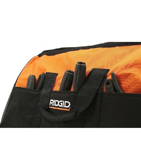 RIDGID 22" X 10 " X 13 Large Heavy Duty 5pc 6 Pocket Tool Bag for sale ...