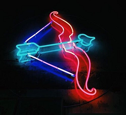 Cupid Love Arrow Acrylic 20"x16" Neon Light Sign Lamp Business Wall ...