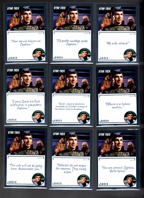 2020 STAR TREK TOS ARCHIVES & INSCRIPTIONS SAREK #60 19-CARD VARIATION ...