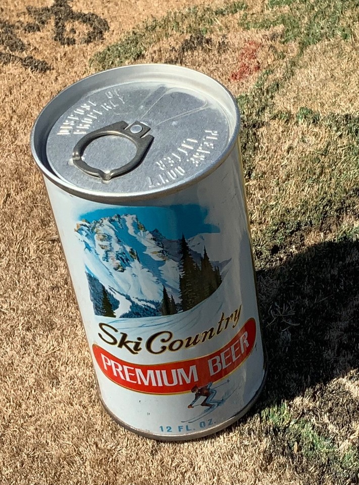 12oz Ski Country PT Beer Can - Bottom Opened | eBay
