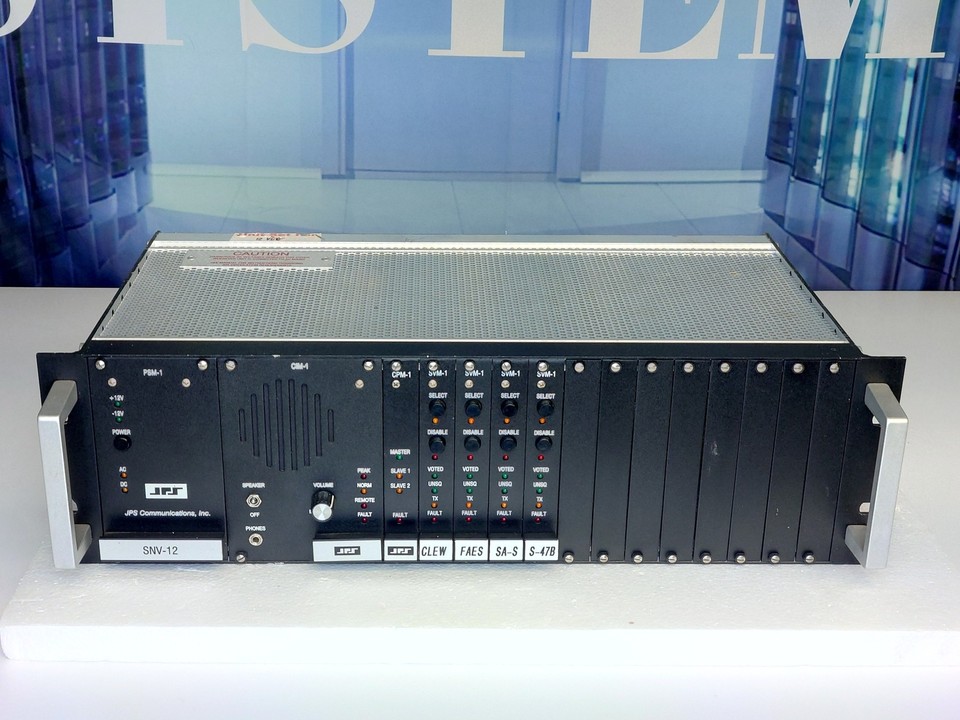Raytheon JPS Chassis with Modules 1x PSM-1 1x CIM-1 1x CPM-1 4x SVM-1 ...
