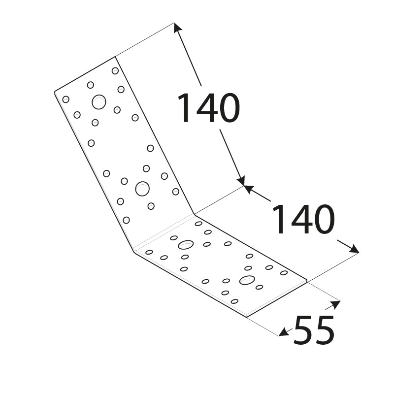 Winkelverbinder 135 Grad Winkel Holzverbinder Bauwinkel CE Bau ...