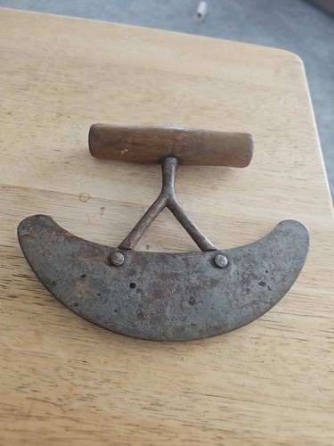 Antique Hand Chopper with Wood Handle Rustic Kitchen Decor. | eBay