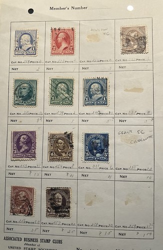 US Stamp Collection Lot On Album Pages, Mixed Denominations, Presidents ...