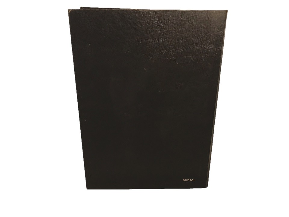 Schaubek Used Stock Book, Black 64 White Pages - Glassine Dividers ...