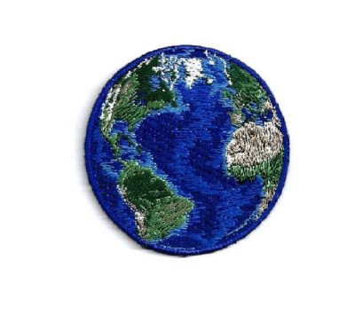 Earth - World - Planet - Earth Day - Embroidered Iron On Patch - A | eBay