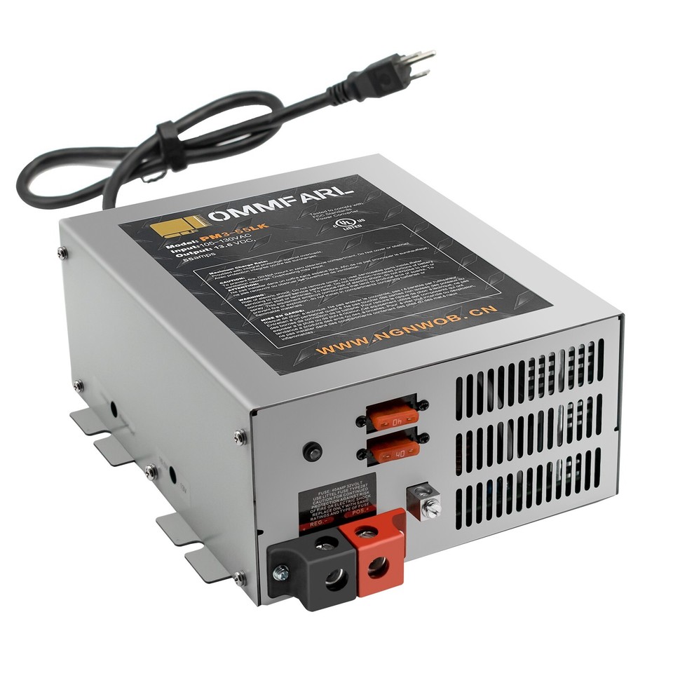 55Amp RV Converter Power Supply Battery Charger Replace for WFCO WF9855 ...