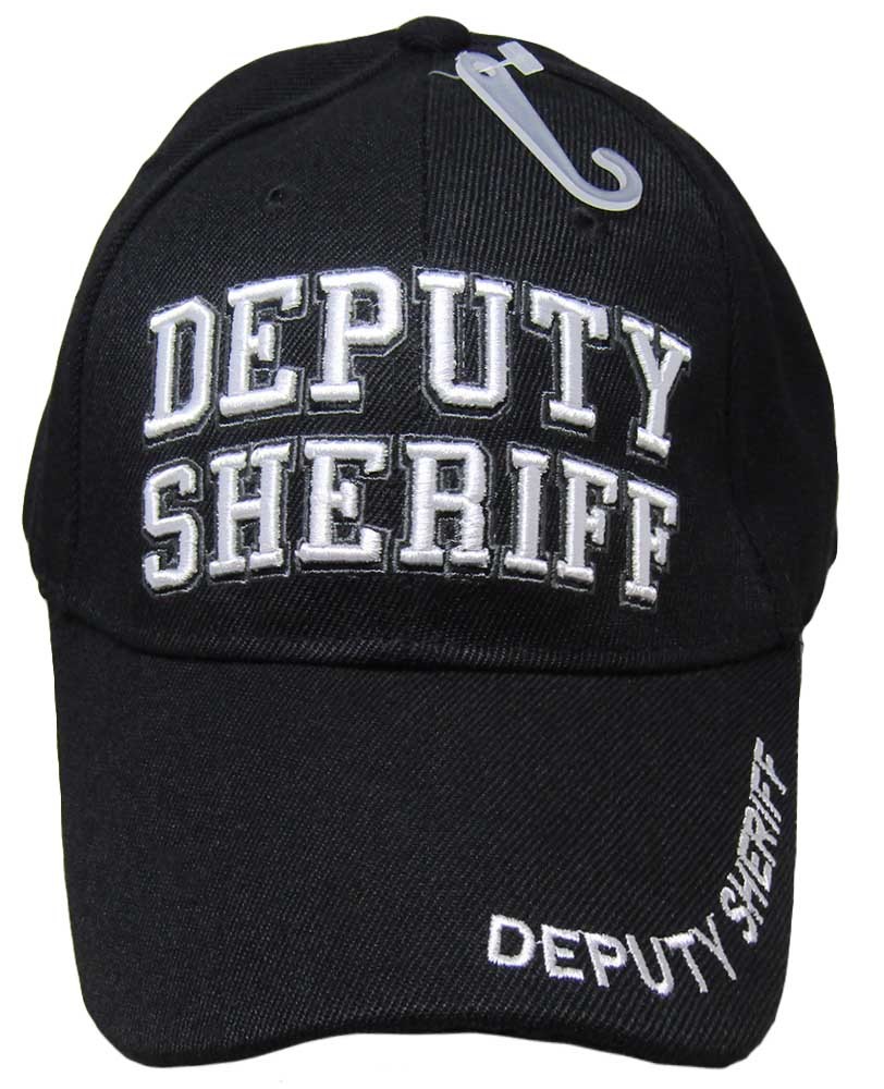 Deputy Sheriff Cap Hat Police Law Letters Embroidered Black 3D Baseball ...
