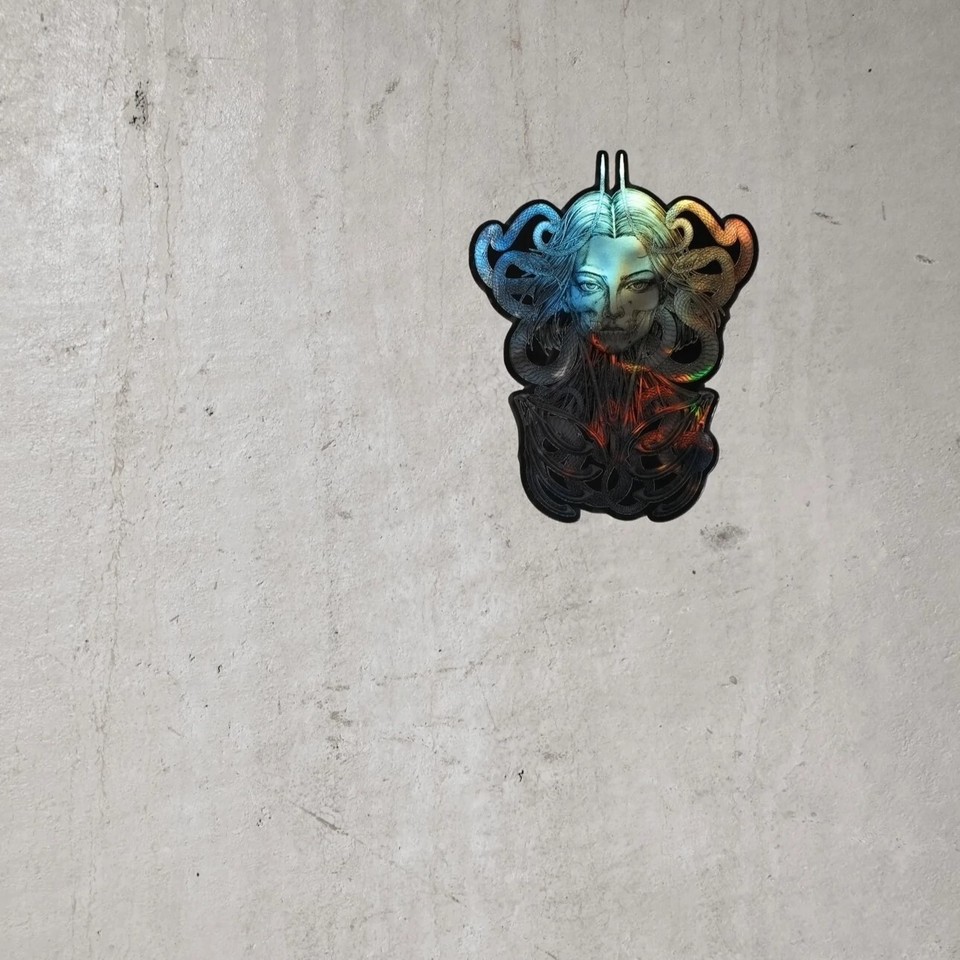 White Phosphor OOZY Medusa Sticker Slap HOLOGRAPHIC | eBay